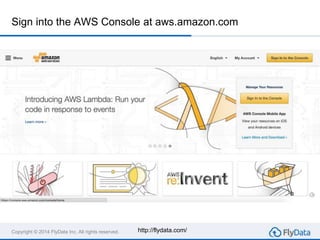 Create an Amazon Redshift Cluster with FlyData! | PPT