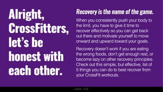 Recovery Strategies for CrossFit | PPTX