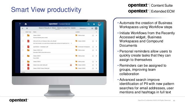 Opentext Content Suite Platform And Opentext Extended Ecm Whats New