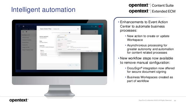 Opentext Content Suite Platform And Opentext Extended Ecm Whats New