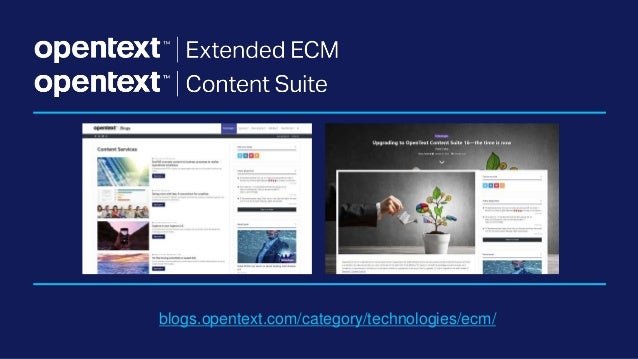 Opentext Content Suite Platform And Opentext Extended Ecm Whats New