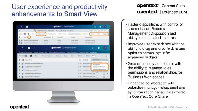 OpenText Content Suite Platform and OpenText Extended ECM: What’s New…