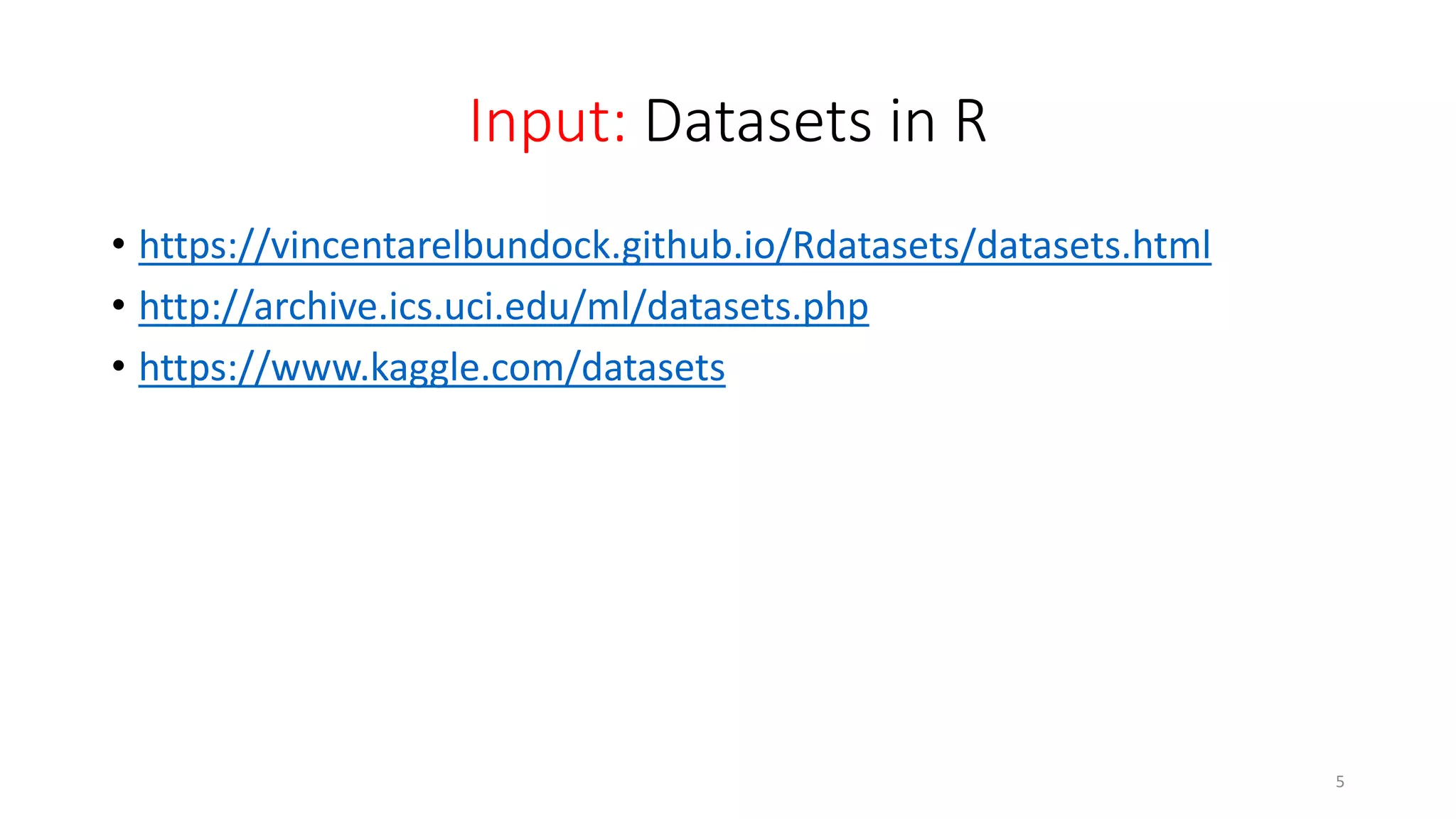 Machine Learning in R | PPT