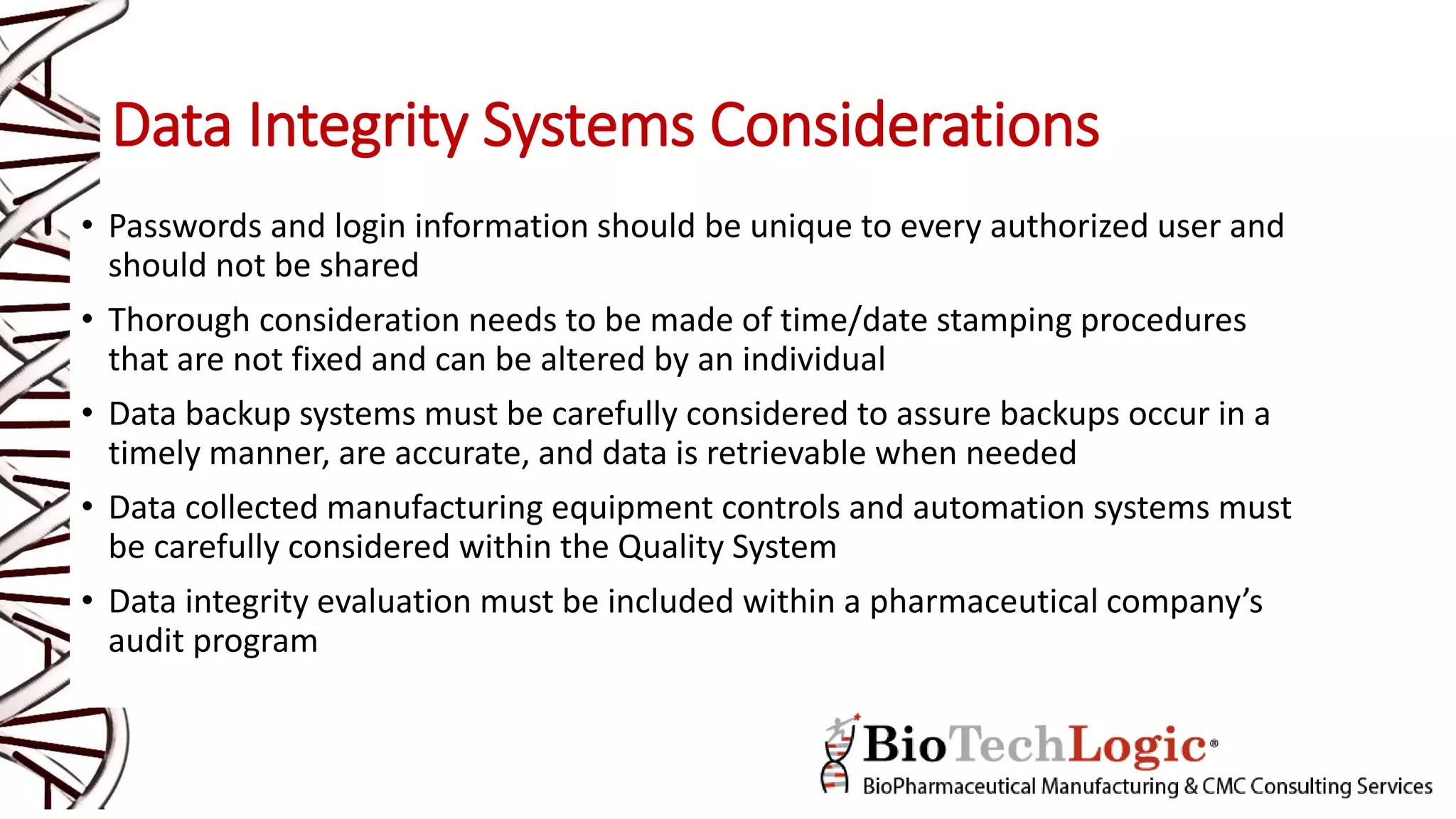 Quick Overview: Pharmaceutical Data Integrity | PPTX
