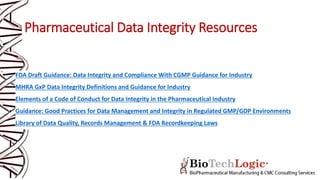 Quick Overview: Pharmaceutical Data Integrity | PPTX