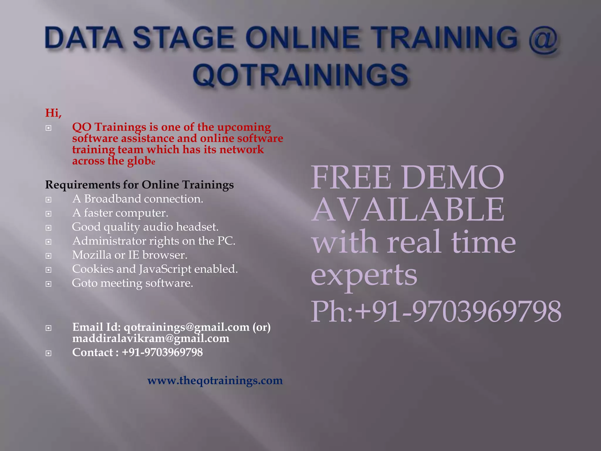 Slideshare datastage | PPTX