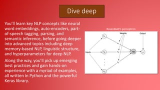 Deep Learning for Natural Language Processing: a pair for the ages | PPT