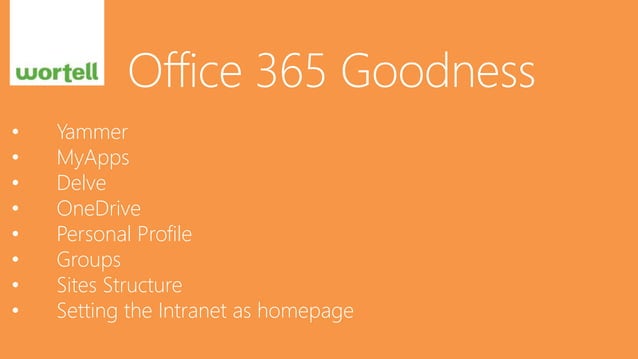 Designing a great SharePoint Online intranet in Office 365 | PPTX | Computer Software and ...