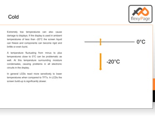 flexyPage explains environmental conditions for displays | PPT