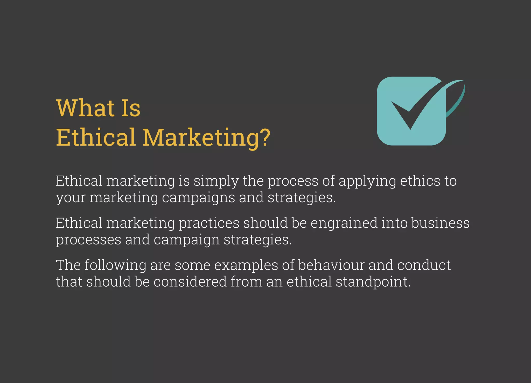 Ethical Marketing & Your B2B Business | PDF