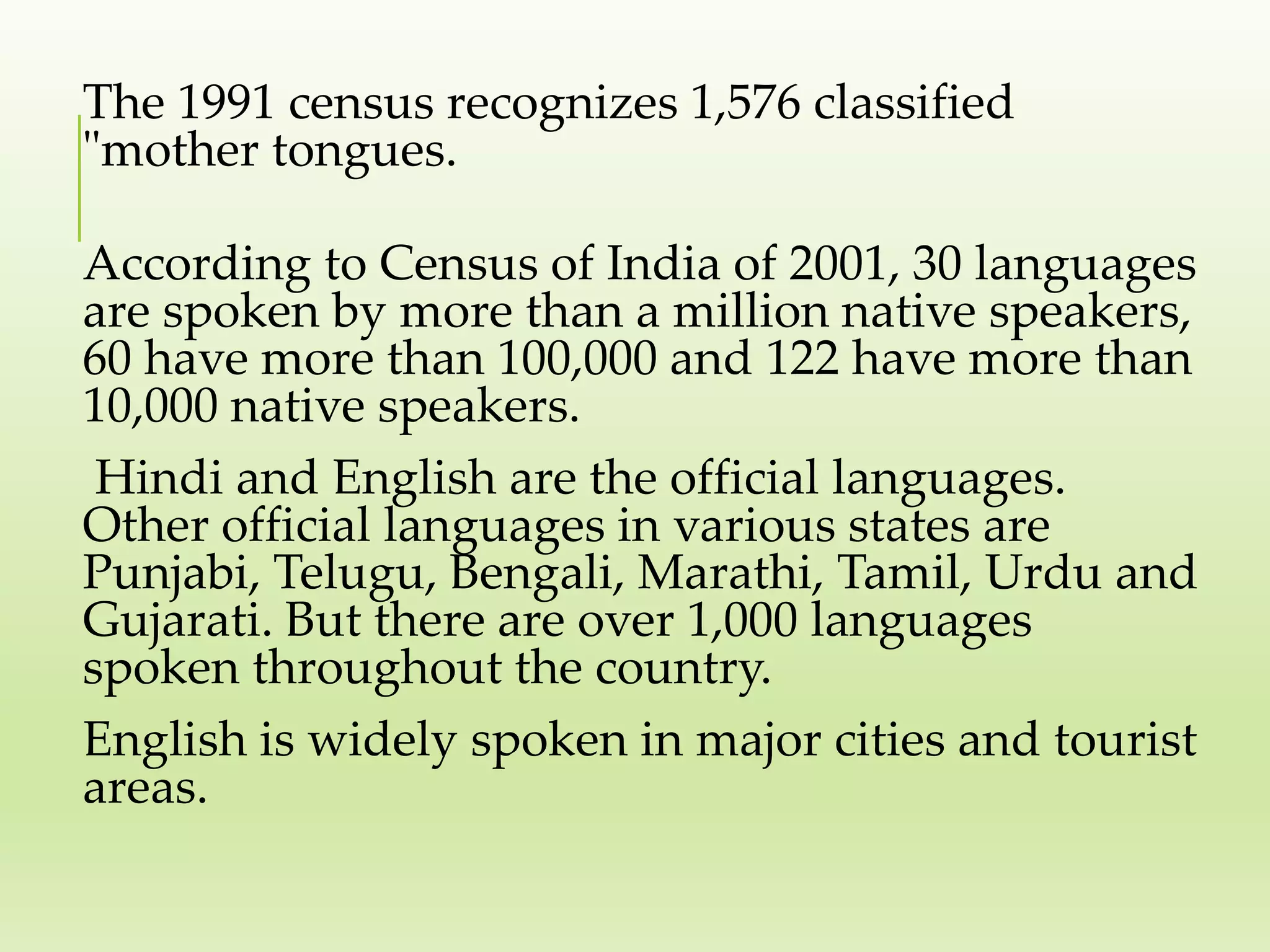Ethnic, Linguistics and Religious Composition of India by Atula Ahuja ...