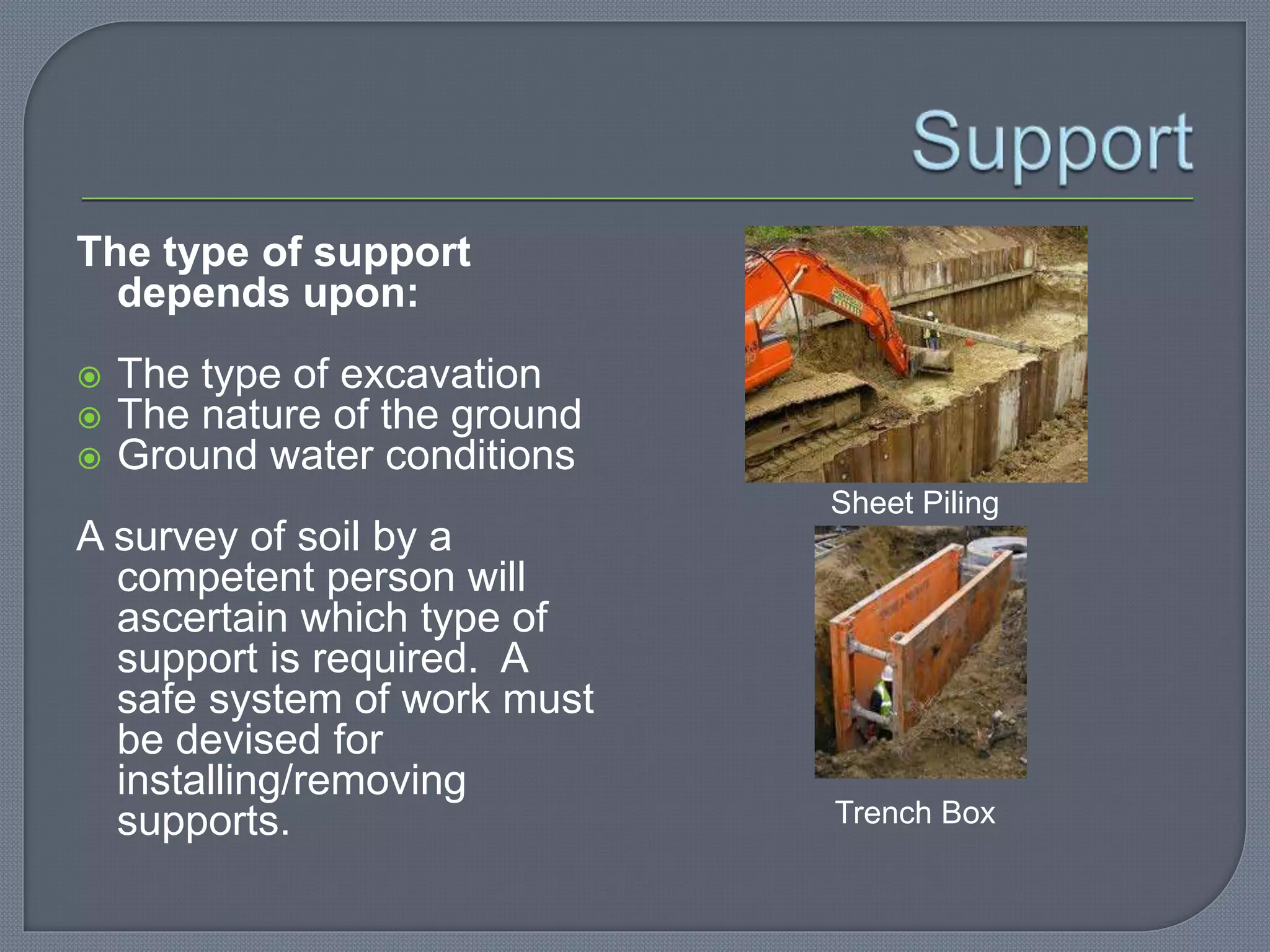 Construction Excavation Health and Safety Toolbox Talk | PPTX