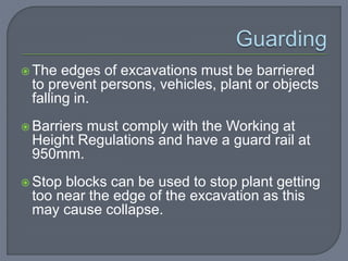 Construction Excavation Health and Safety Toolbox Talk | PPTX