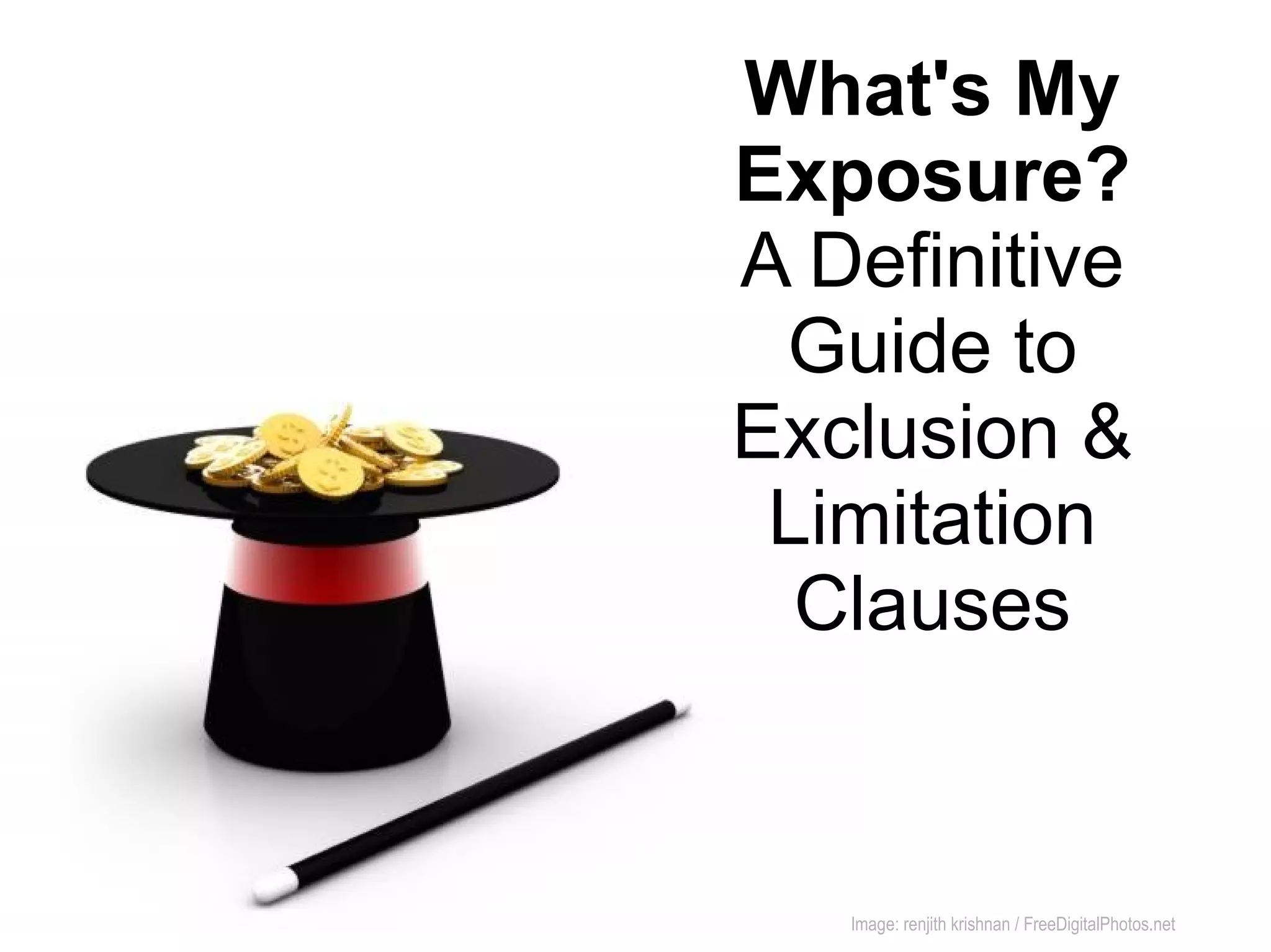 Definitive guide to exclusion and limitation clauses | PDF
