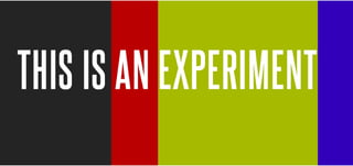 This is an Experiement | PPTX