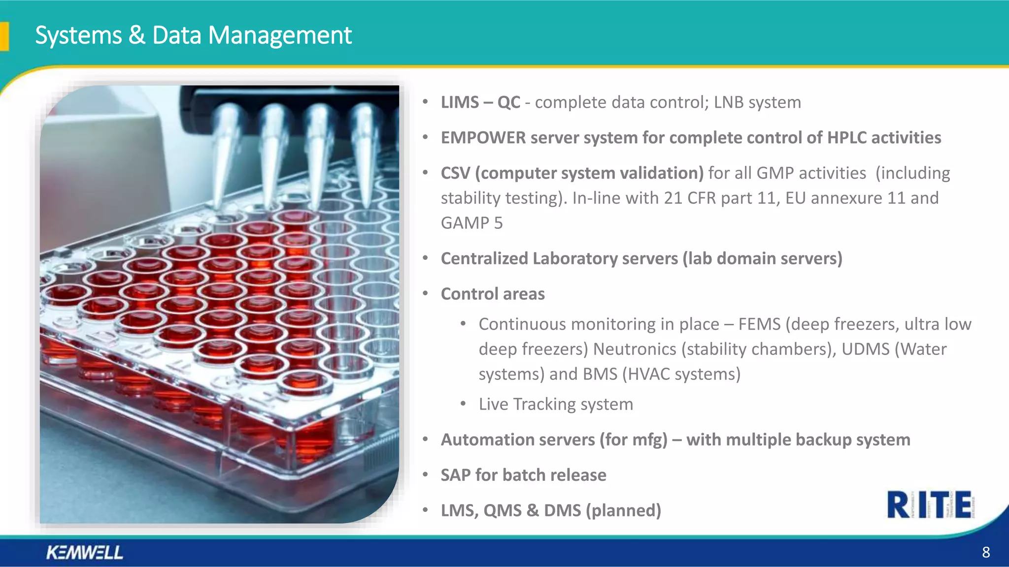 Kemwell Analytical presentation | PPTX