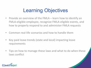 FMLA and Other Leave Laws: Learn What’s Changing and How to Stay Compliant | PDF