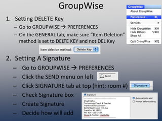 Groupwise & Lightspeed | PPT