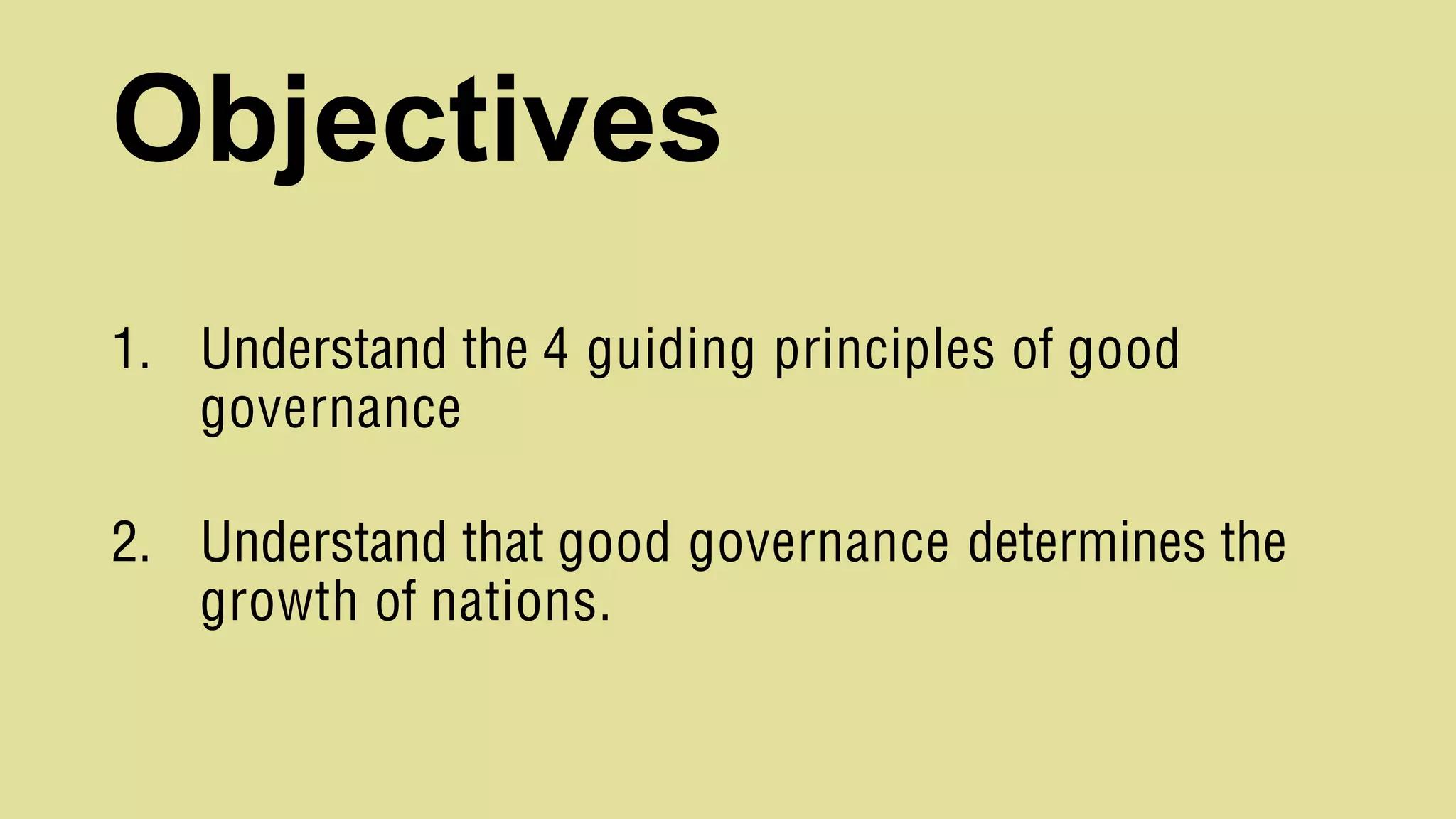Chapter 2 - Guiding Principles of Governance | PDF