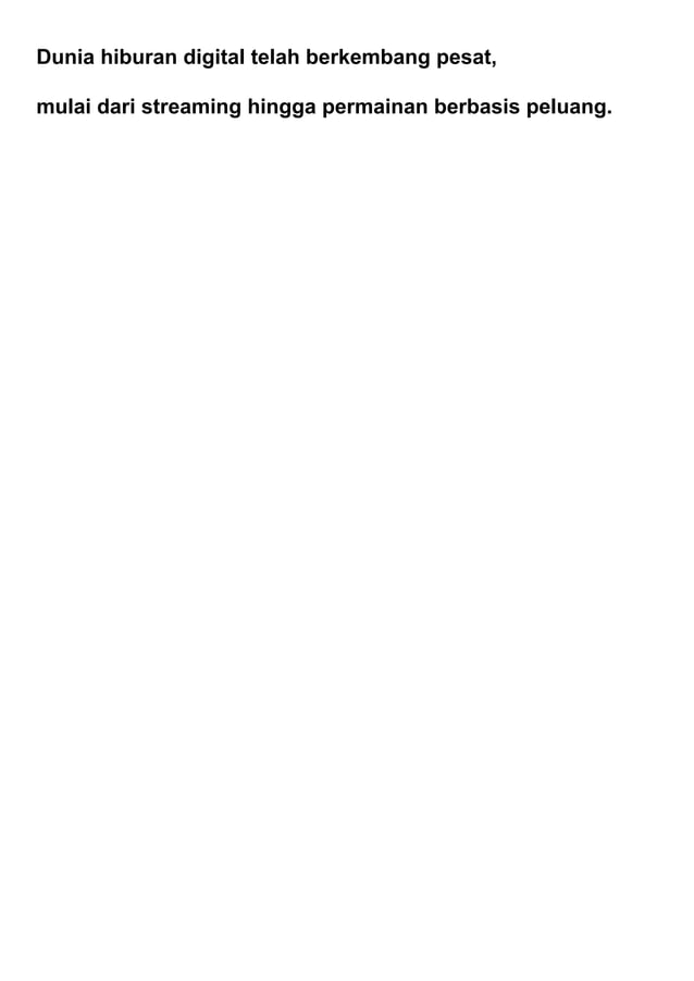 Transformasi Platform Hiburan Digital dan Permainan Online Interaktif | PDF