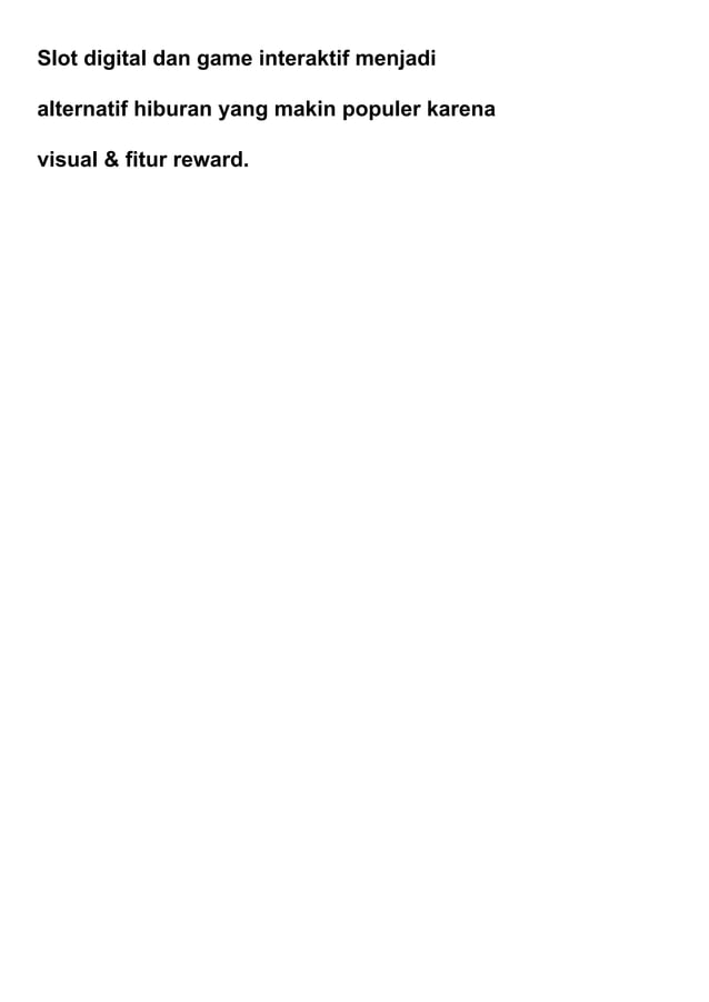 Transformasi Platform Hiburan Digital dan Permainan Online Interaktif | PDF