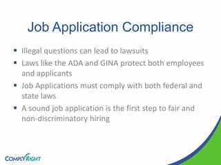 Hiring Hazards: How to Avoid the 7 Most Common Legal Landmines | PDF