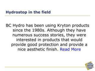 Hydrostop: Restore and Protect System | PPT