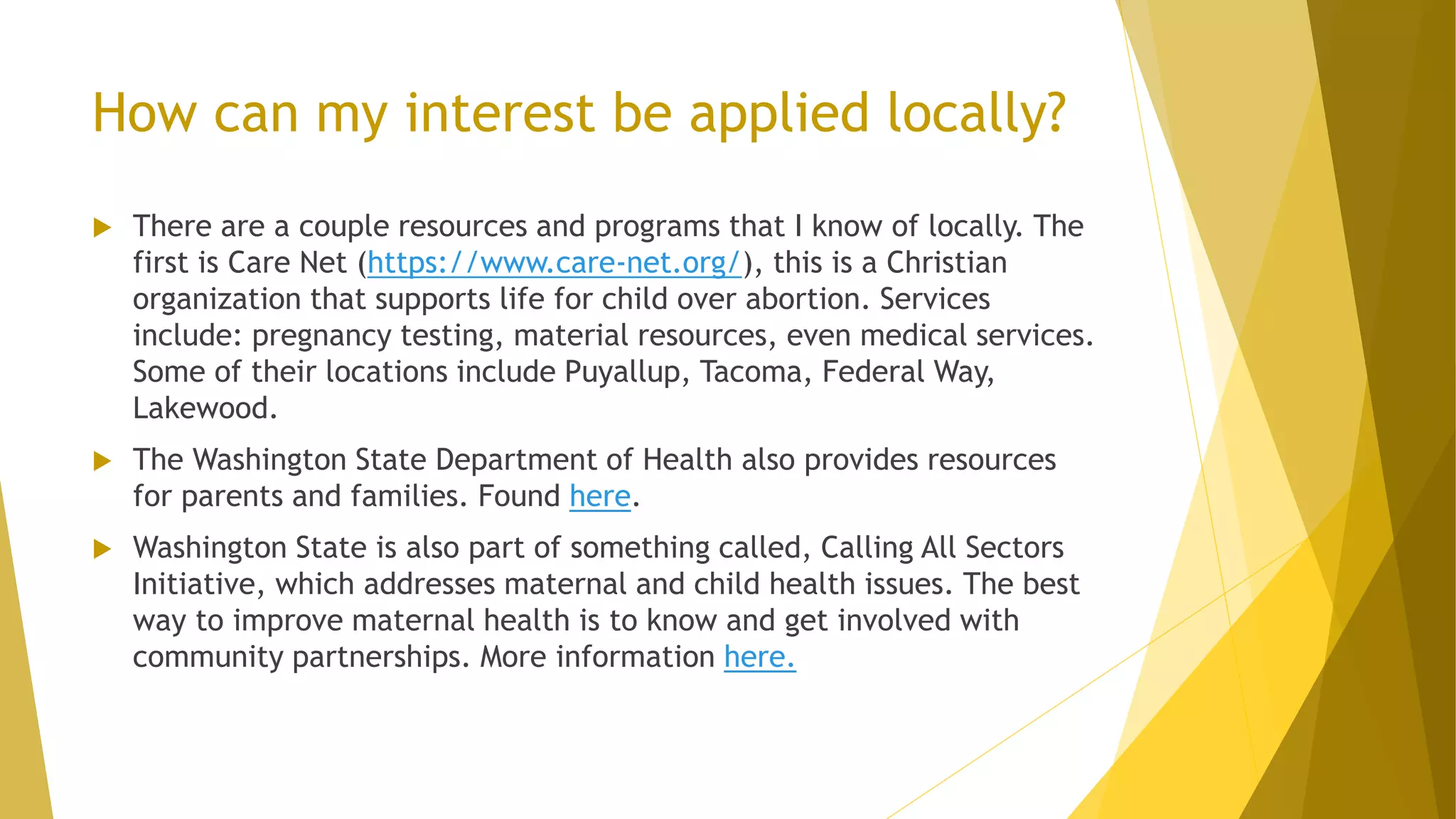 Improving Maternal Health | PPT