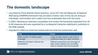 Introducing the UK headline measures of national well-being | PPTX
