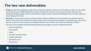 Introducing the UK headline measures of national well-being | PPTX