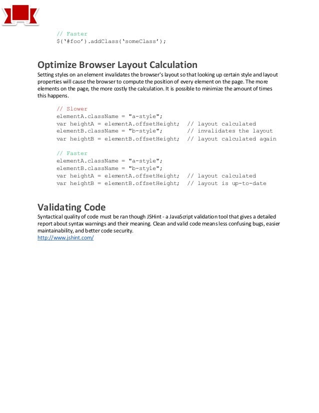 Javascript Jquery Best Practices