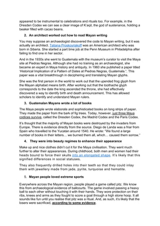 Read these fascinating facts about the Maya civilisation in Guatemala ...