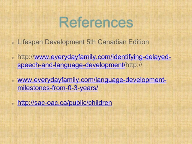 Slide share *language development* | PPT