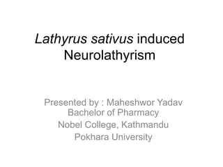 Lathyrism