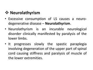 Stages Of Lathyrism