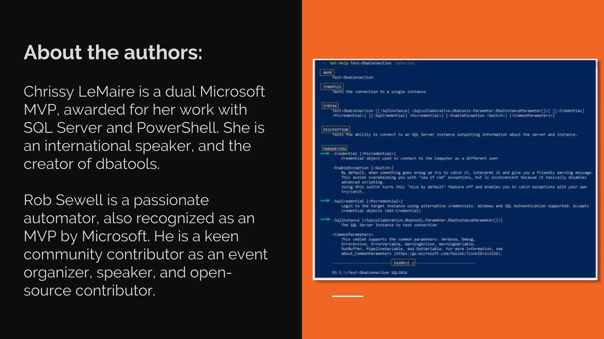 Learn Dbatools In A Month Of Lunches Ppt