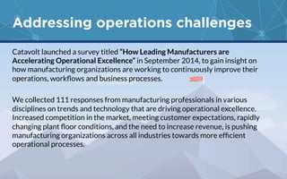 Accelerating Operational Excellence in 2015: Optimize Manufacturing ...