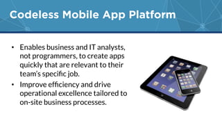 Operational Excellence Mobile App Platform for Manufacturing | PDF ...