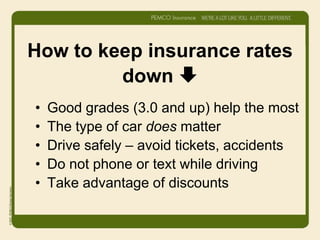Auto insurance basics (abbreviated) | PPTX