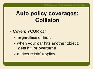Auto insurance basics (abbreviated) | PPTX