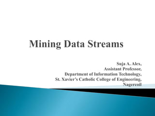 Mining Data Streams | PPTX