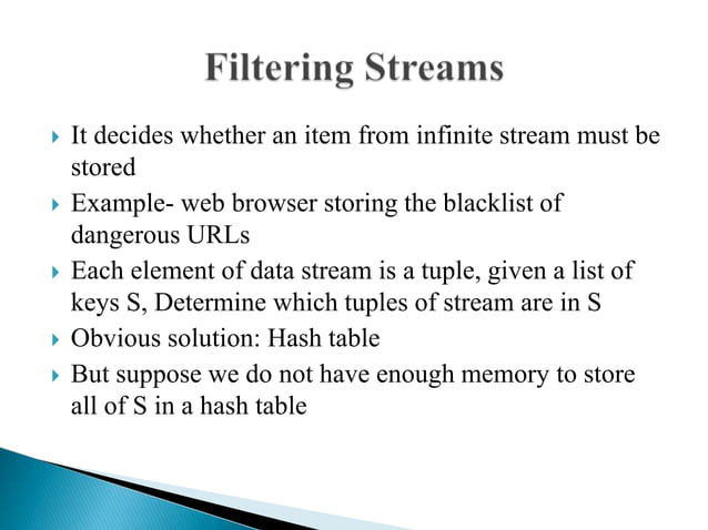 Mining Data Streams | PPTX