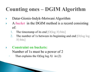 Mining Data Streams | PPTX