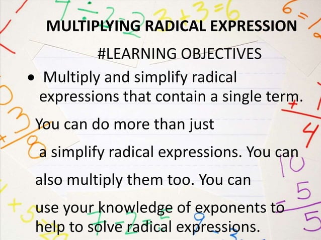 Rationalizing the Denominator and Numerator and Multiplying Radical ...