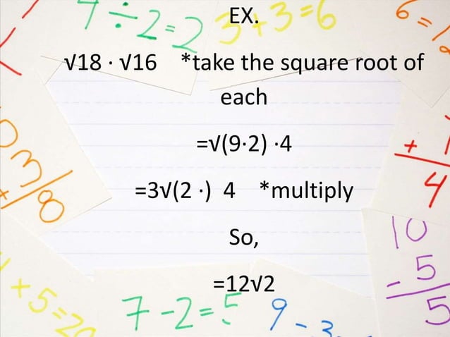 Rationalizing the Denominator and Numerator and Multiplying Radical ...