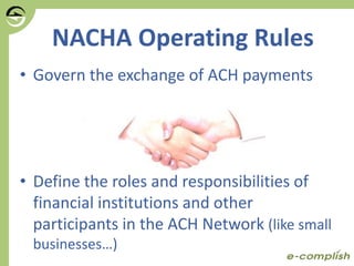 NACHA Compliance | PPTX