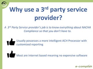 NACHA Compliance | PPTX