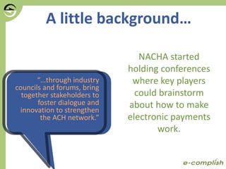 NACHA Compliance | PPTX