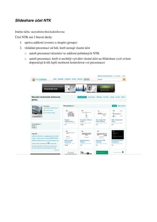 Slideshare: Návod pro NTK | PDF