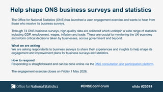 Office for National Statistics Economic Forum, 23 March 2026 | PPTX
